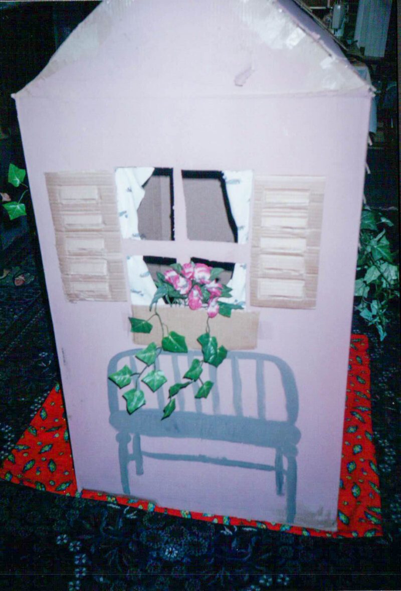 The Joy of a Cardboard Box Play House - A Basketful of Joy
